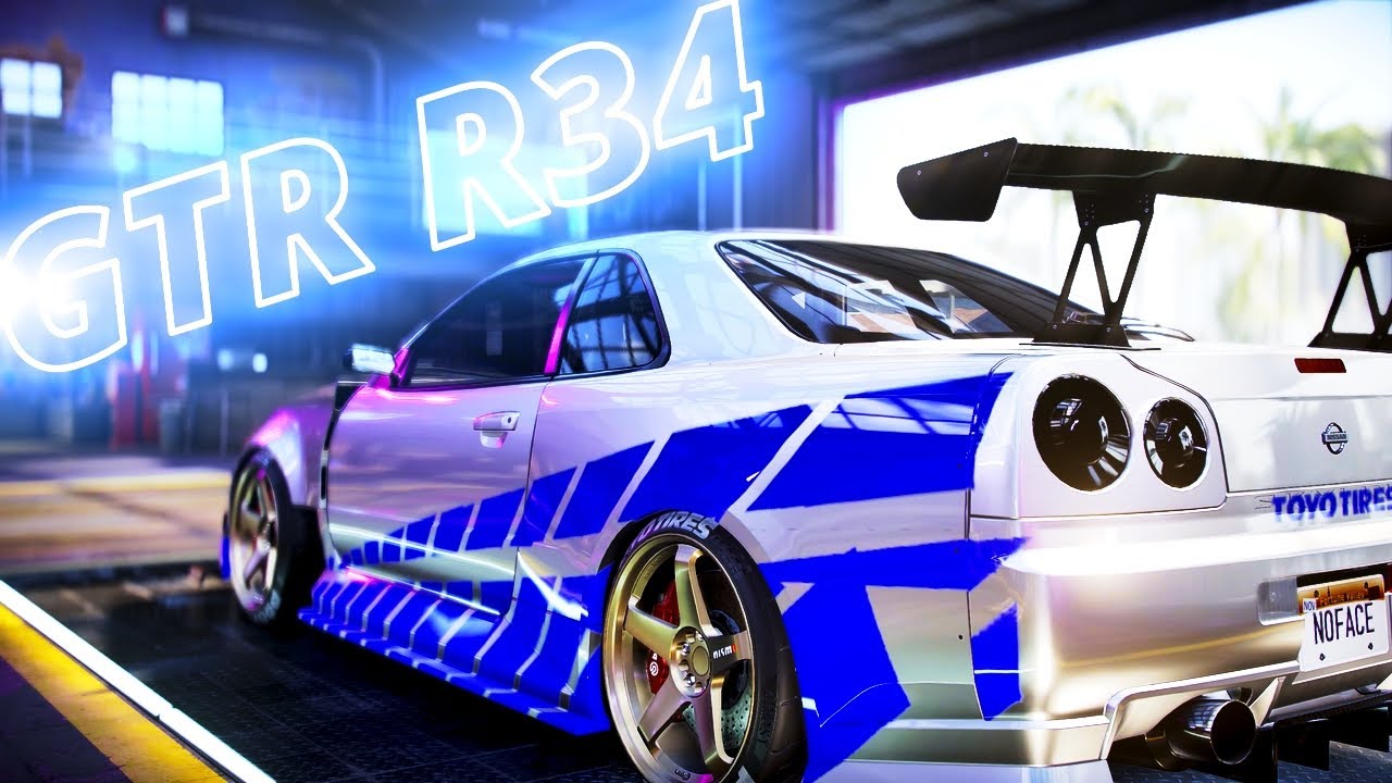 NISSAN SKYLINE R34 CUSTOMIZED AND GAMEPLAY IN NFS HEAT. - YouTube