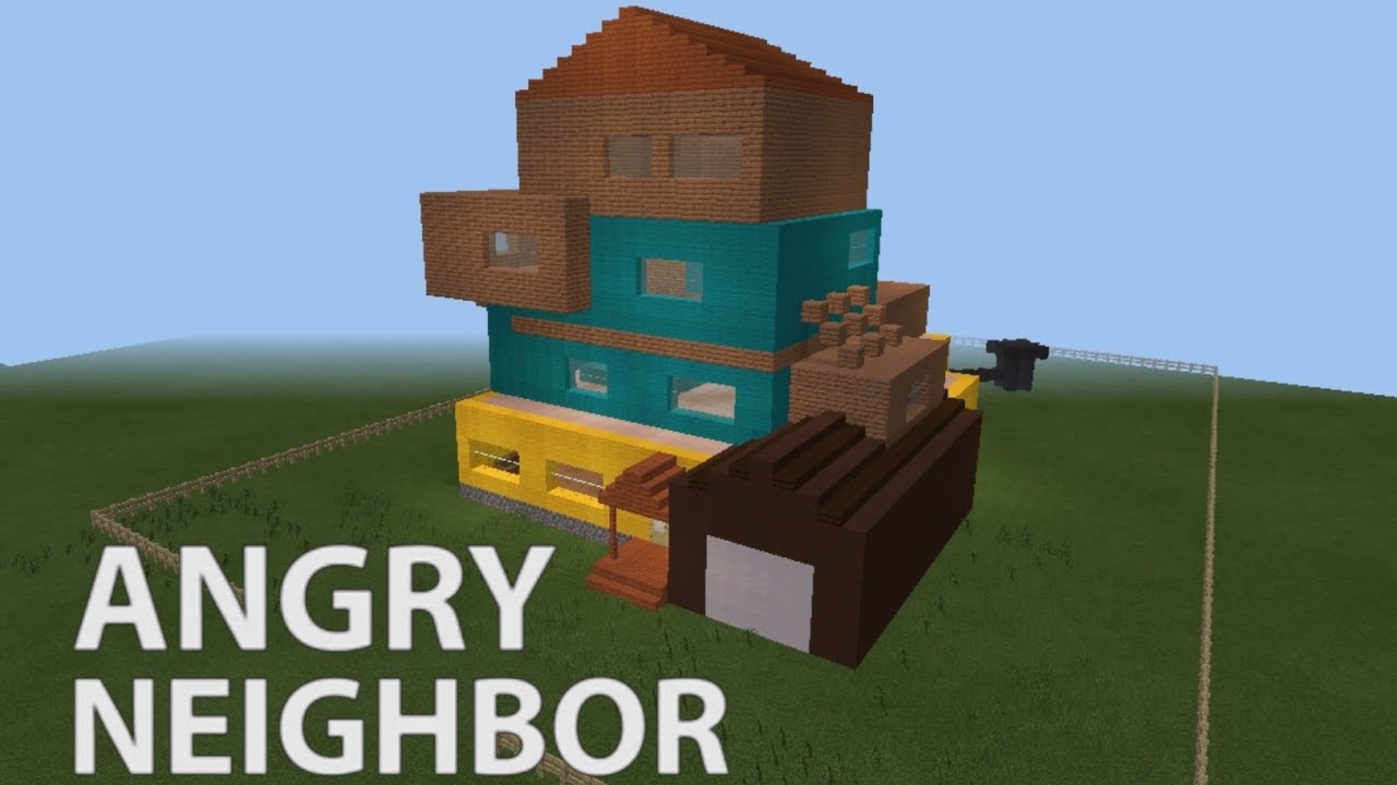 ANGRY NEIGHBOR Gameplay trailer in Minecraft - YouTube