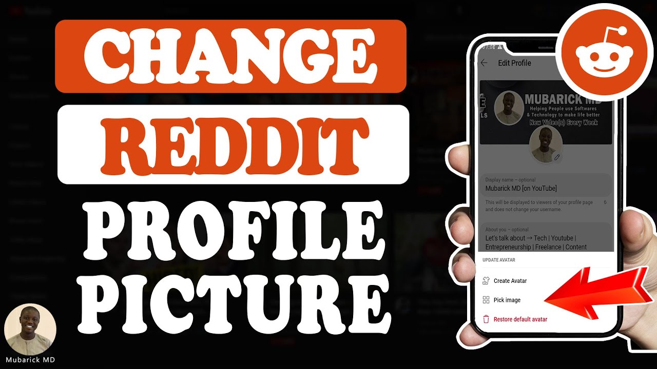 How to Change Reddit Profile Picture [UPDATE] - Full Guide - YouTube