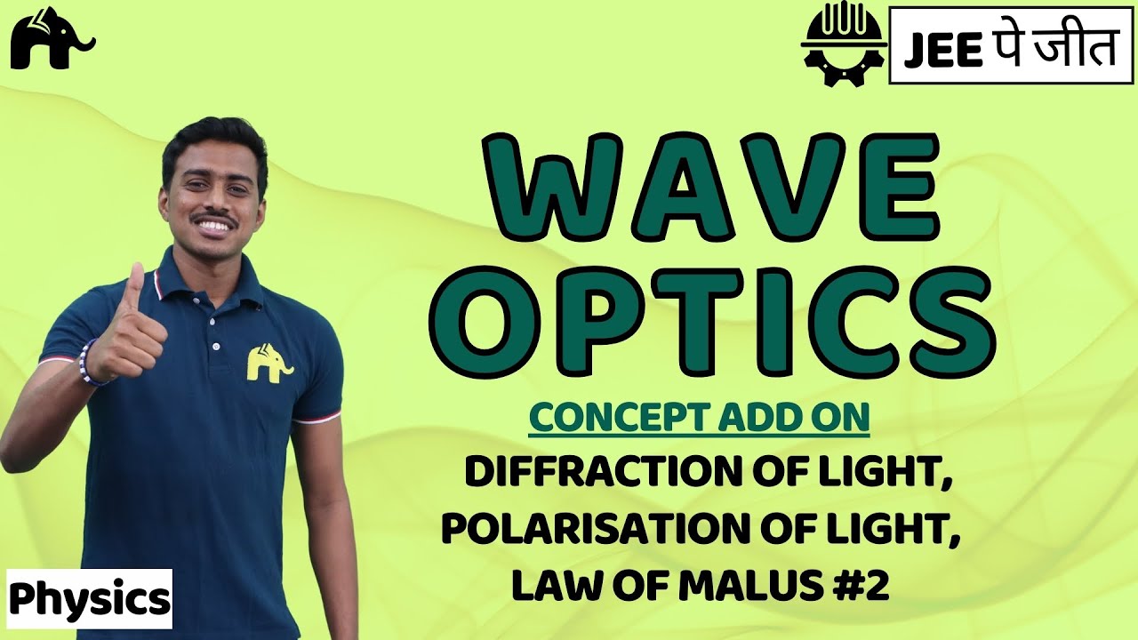 Wave Optics Class 12 Physics JEE | NCERT Chapter 10 | Diffraction ...