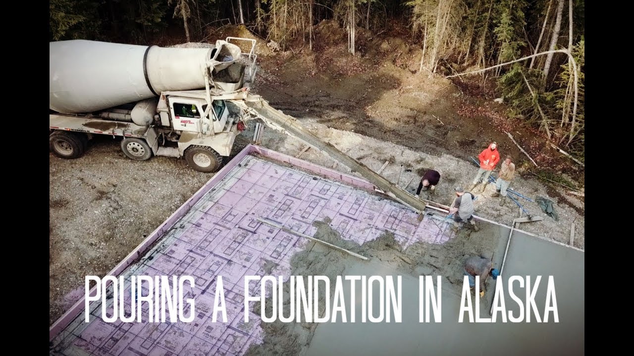 Pouring a Foundation in Alaska | Alaska Haven Vlogs - YouTube