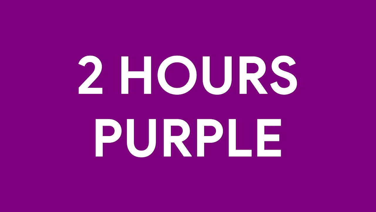 Purple Screen 2 Hours [4K] - YouTube