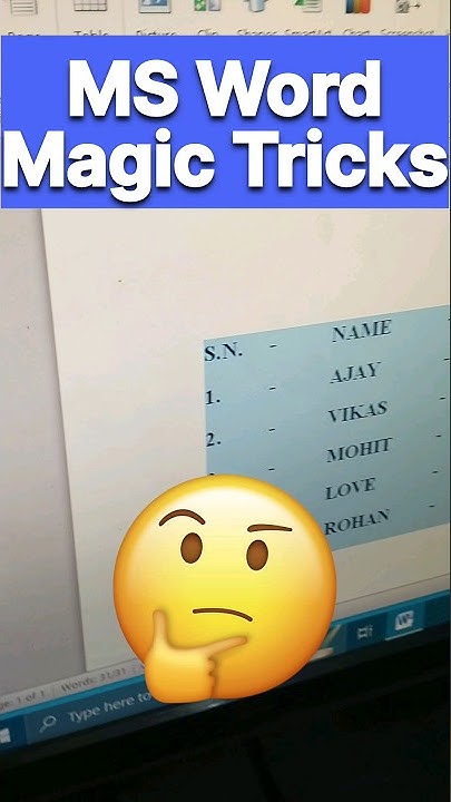 Ms Word की बेस्ट Tricks Viral Shorts Computer Msoffice Msword Education Basiccomputer