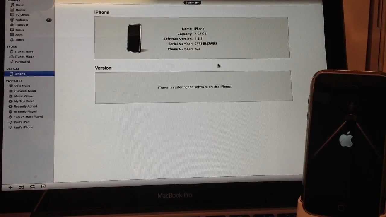 Factory Unlocking iPhone Final Step - YouTube