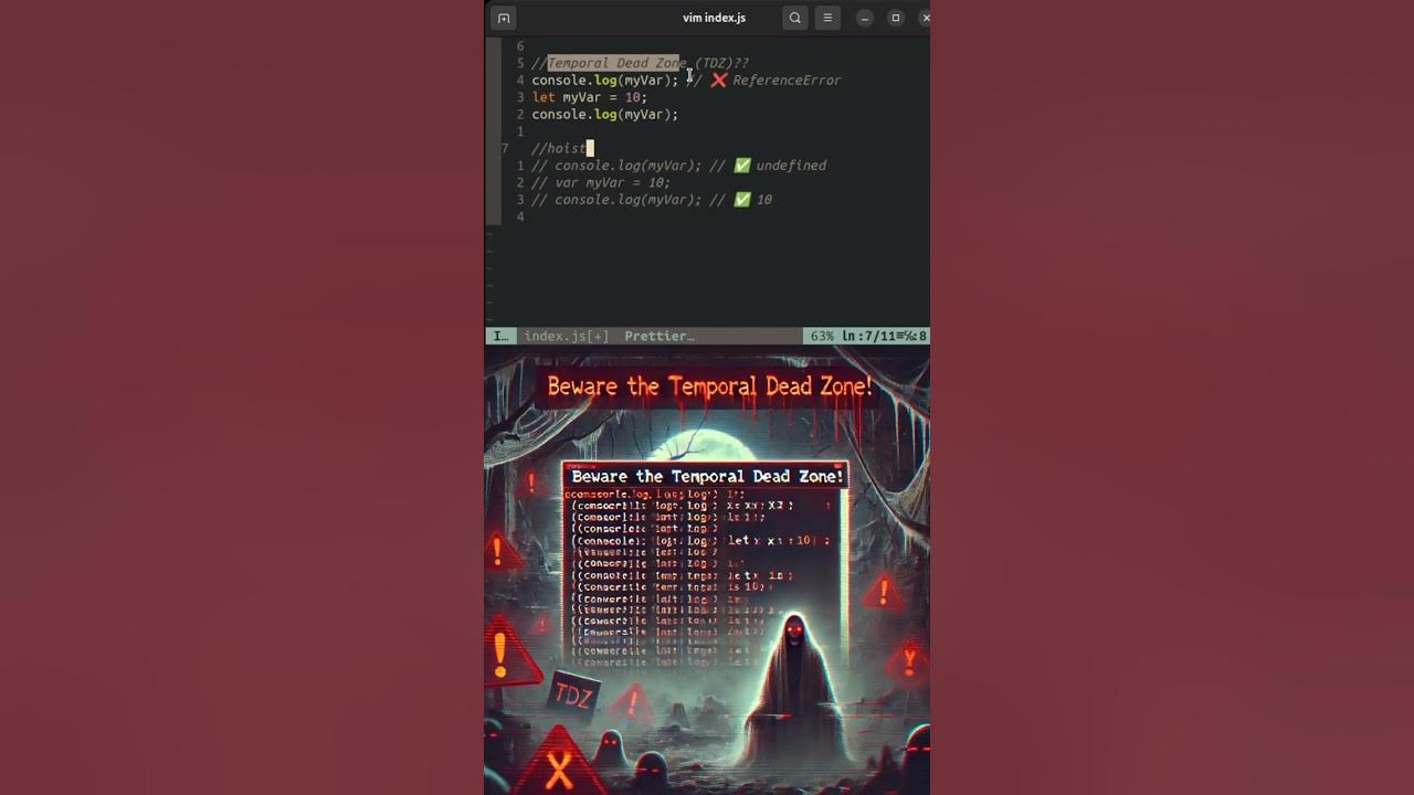JavaScript interview questions| What is Temporal Dead Zone? day2 #javascript #html #css # ...