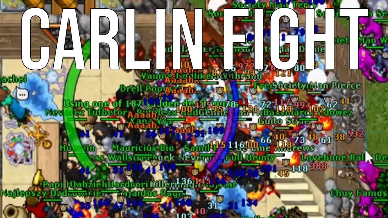 Tibia War - Ardera - Carlin Fight - YouTube