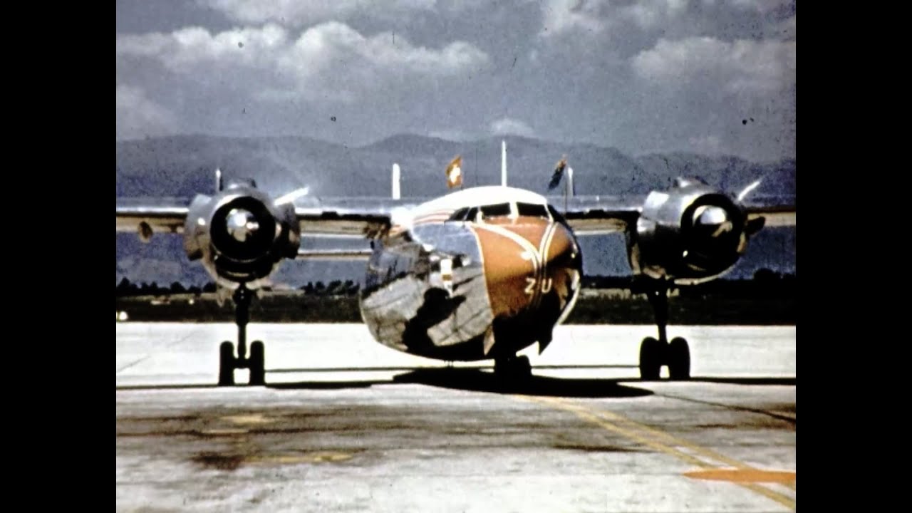 Airspeed Ambassador Aircraft at Cointrin Airport Geneva C1952, 1950s ...