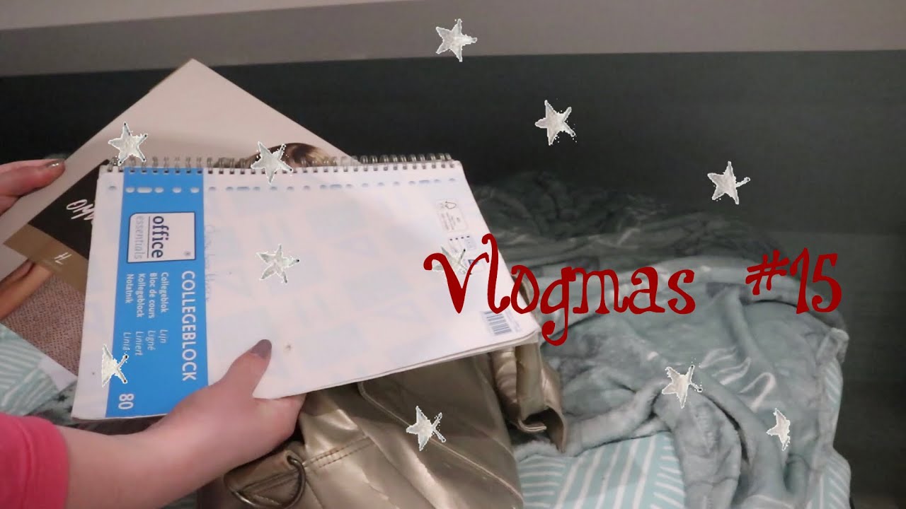 Tas inpakken voor school & hoe ik mijn haar doe? vlogmas #15 |chimene ...