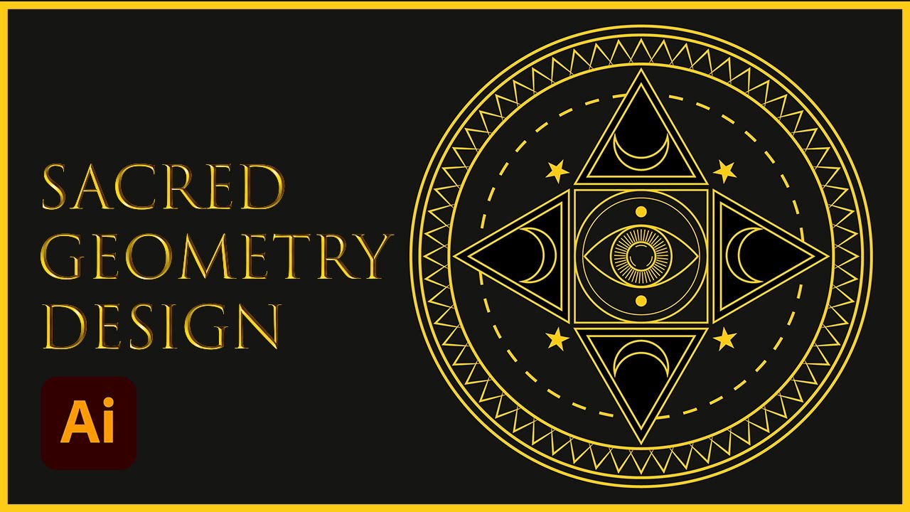 SIMPLE SACRED GEOMETRY DESIGN | ADOBE ILLUSTRATOR | #001 - YouTube