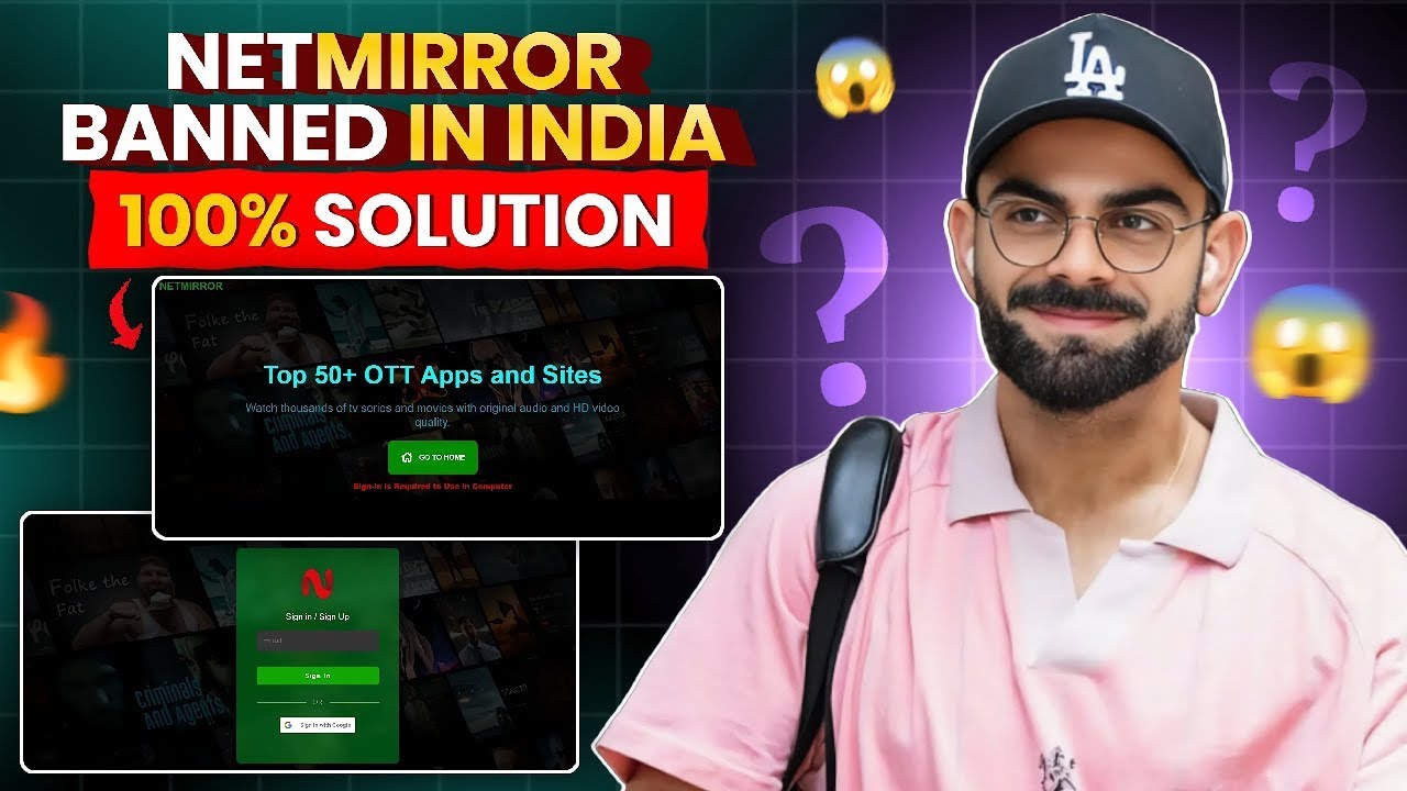 Netmirror Banned In India ? || Netmirror Not Opening Problem Solved ...