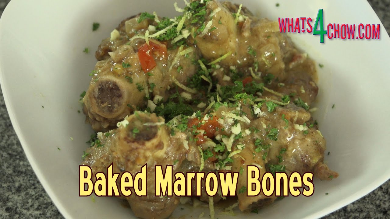 Baked Marrow Bones. Marrow Bones Baked with Thick Gravy in Osso Bucco ...