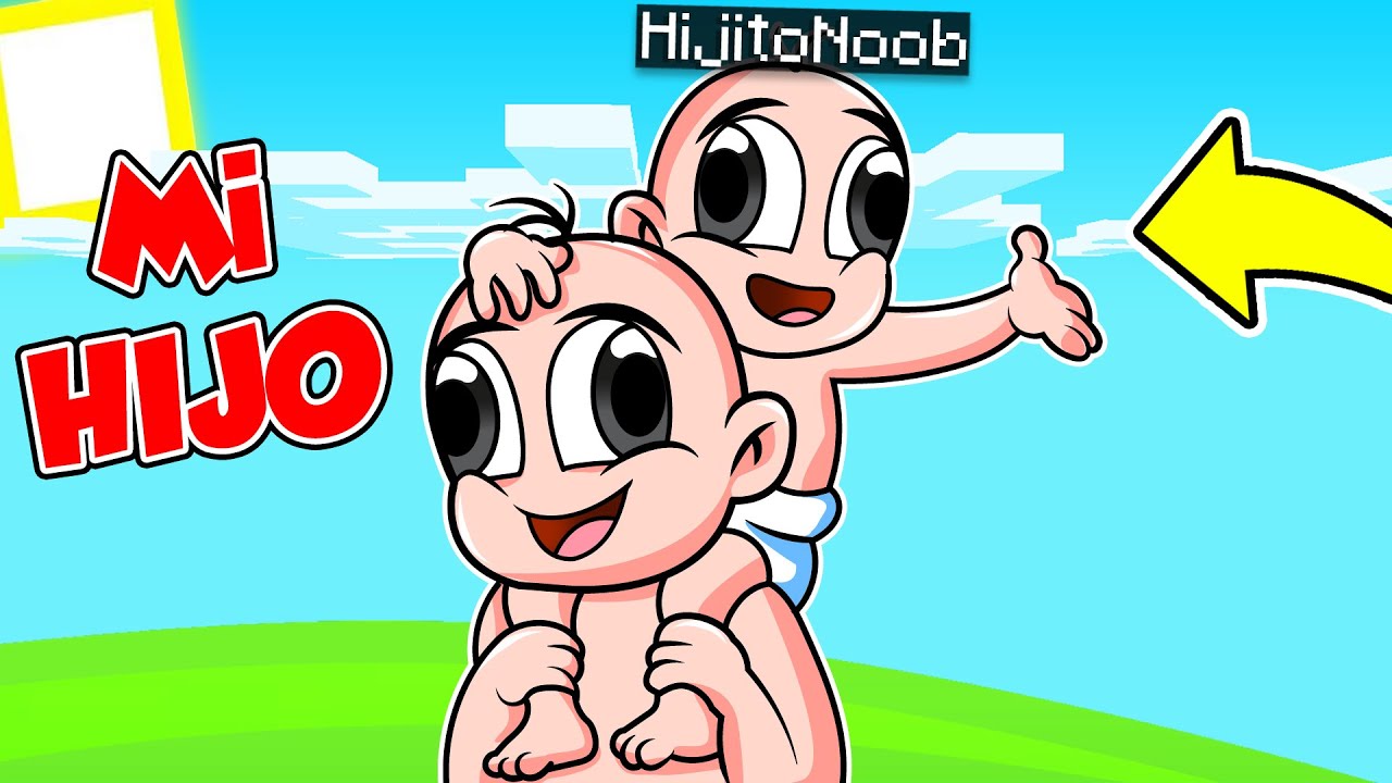 BEBE NOOB TIENE UN HIJO👶 😱 EL HIJO DE BEBE NOOB EN MINECRAFT - YouTube