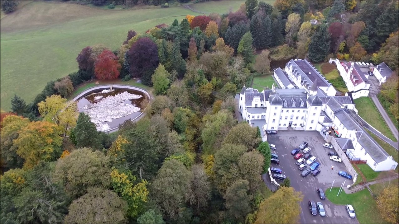 Drone Footage Of Barony Castle in Scotland - YouTube