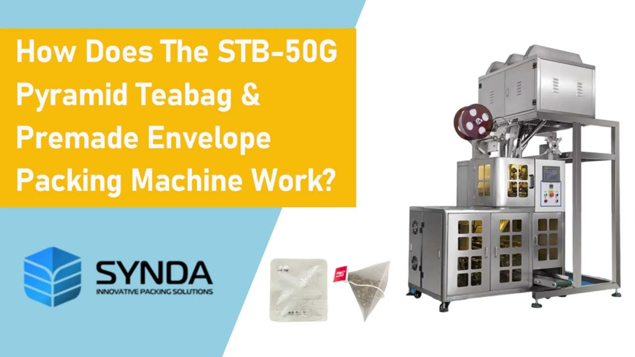 STB 50G Pyramid Teabag & Premade Envelope Packing Machine - YouTube