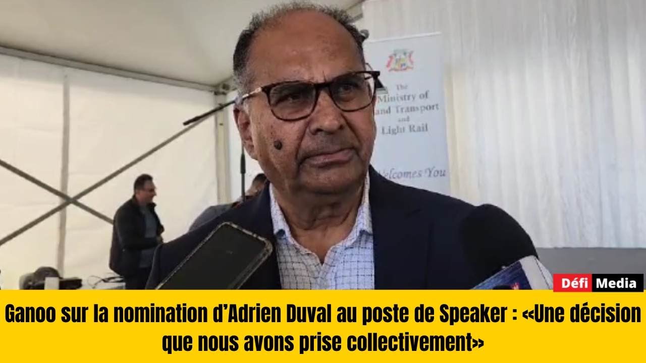 Ganoo s'exprime sur la nomination d’Adrien Duval au poste de Speaker ...