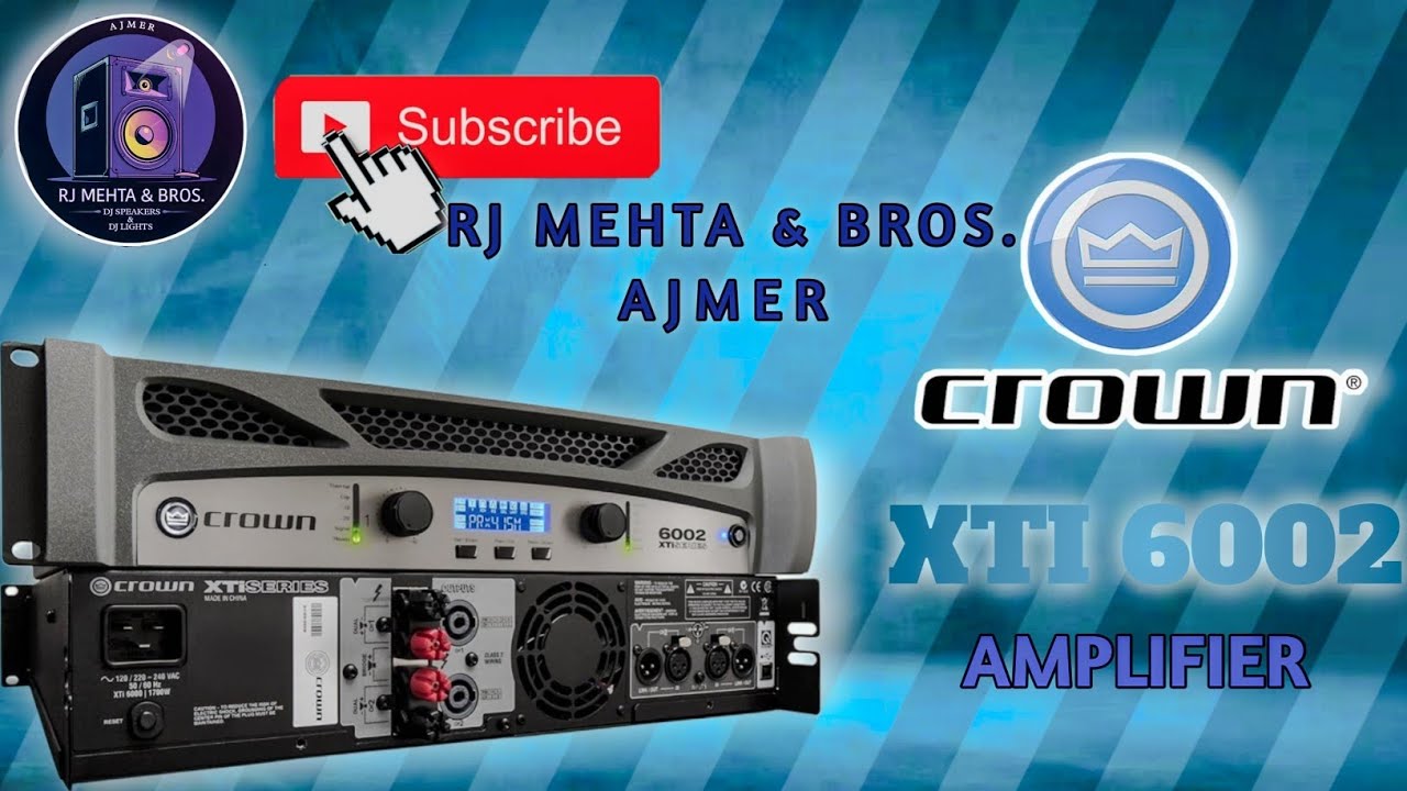 CROWN XTI 6002 AMPLIFIER खरीदने से पहले ये वीडियो देखें... - YouTube