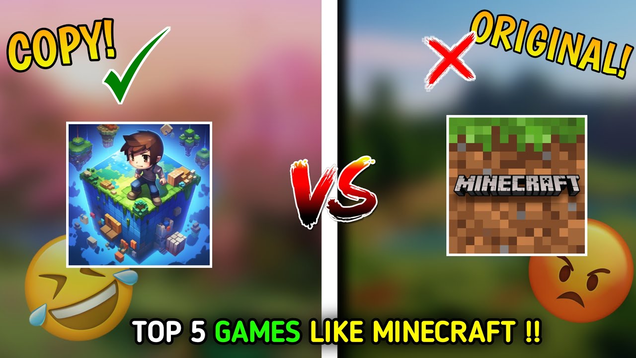 TOP 5 BEST COPY GAMES LIKE MINECRAFT 1.21+ JAVA EDITION 🤩 | BEST ...