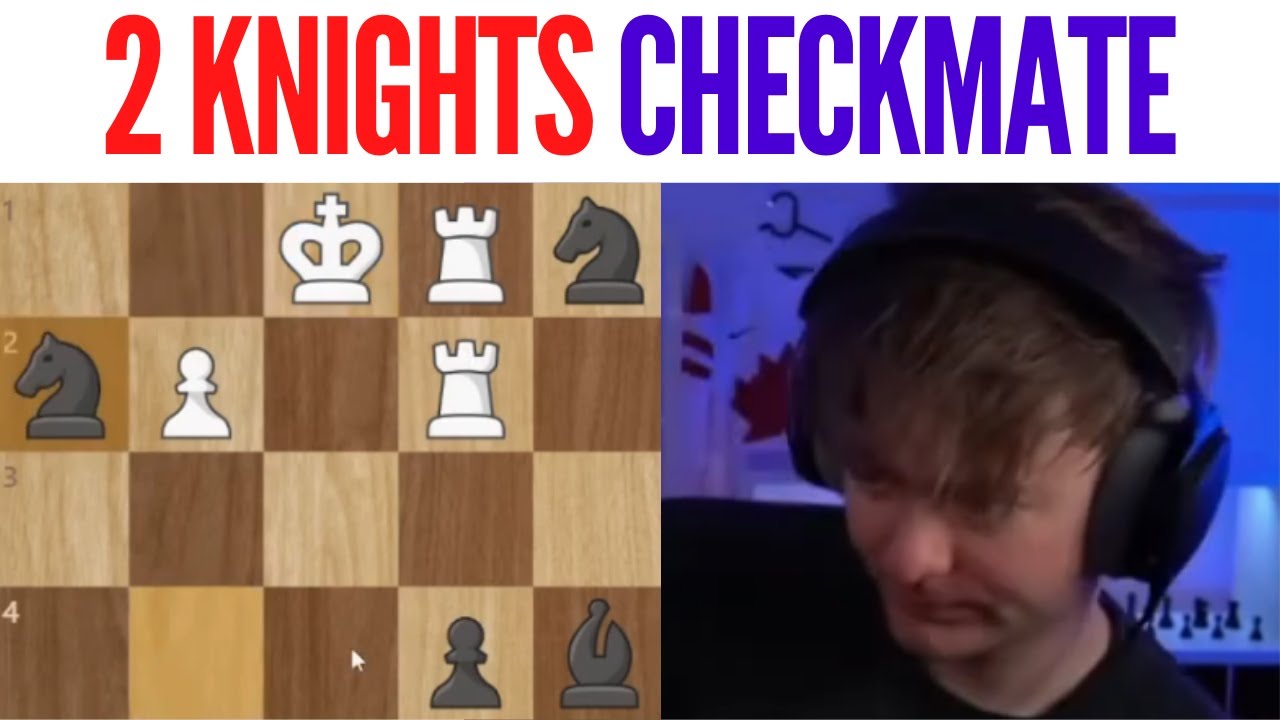 GM finds AWESOME 2 KNIGHTS CHECKMATE - YouTube