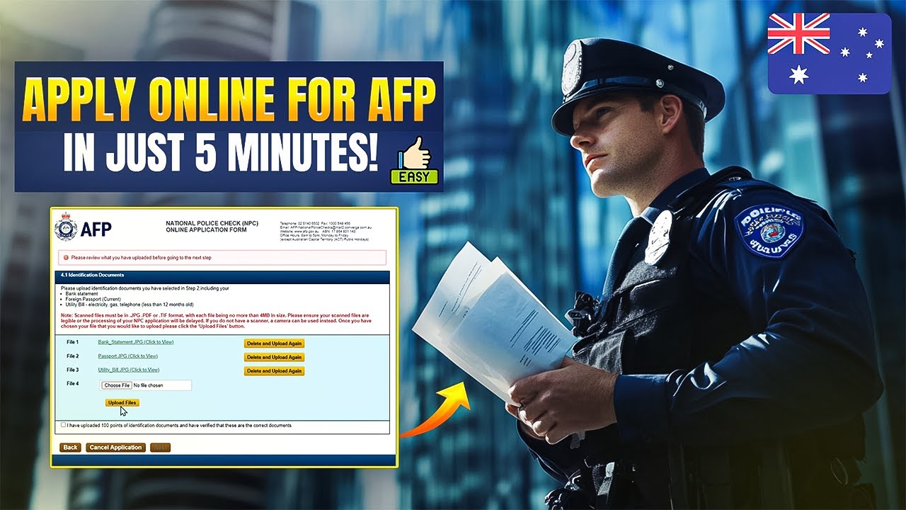 Apply for Your Australian Federal Police Check Online in Just 5 Minutes ...