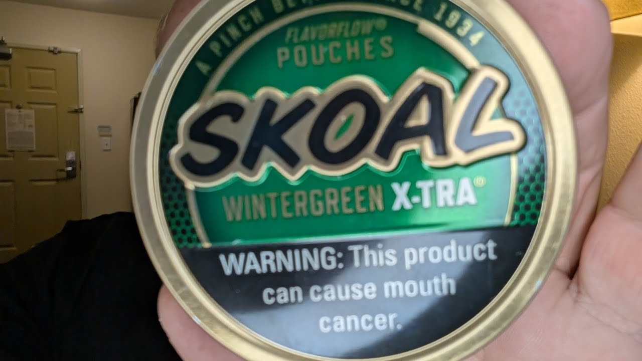 Skoal Wintergreen X-Tra Moist Snuff Pouches Review - YouTube