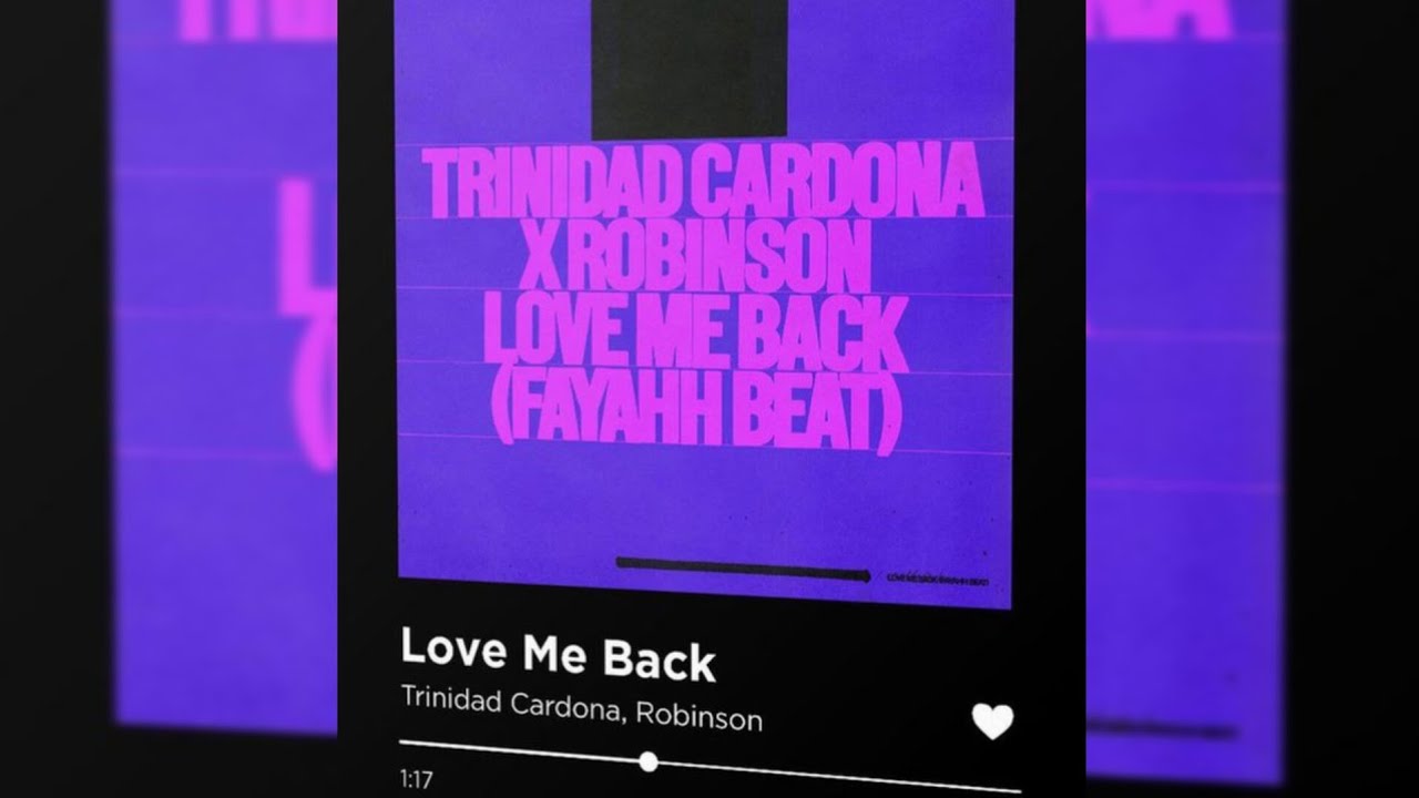 Trinidad Cardona ft. Robinson - "Love Me Back" (Audio Edit) - YouTube