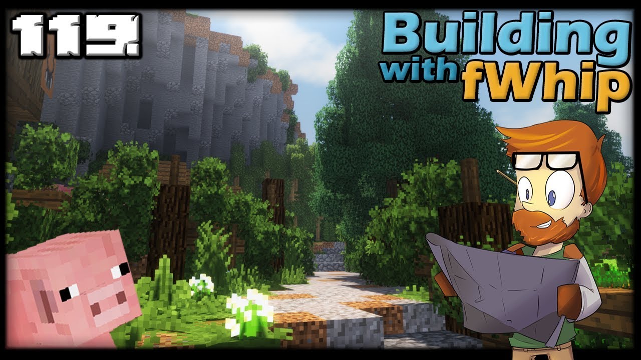 Building with fWhip :: PIG FARM #119 MINECRAFT Let's Play 1.12 Single ...