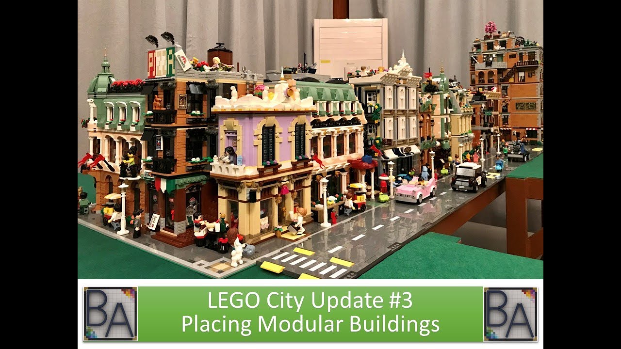 LEGO City Update #3 - Placing Modular Buildings - YouTube
