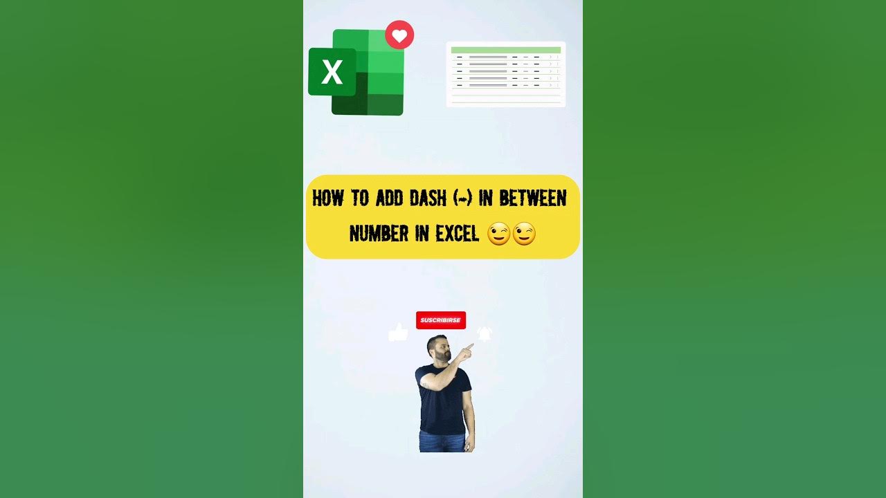 How to add dash in between number in Excel #excel #exceltips #exceltricks #shorts #viral # ...