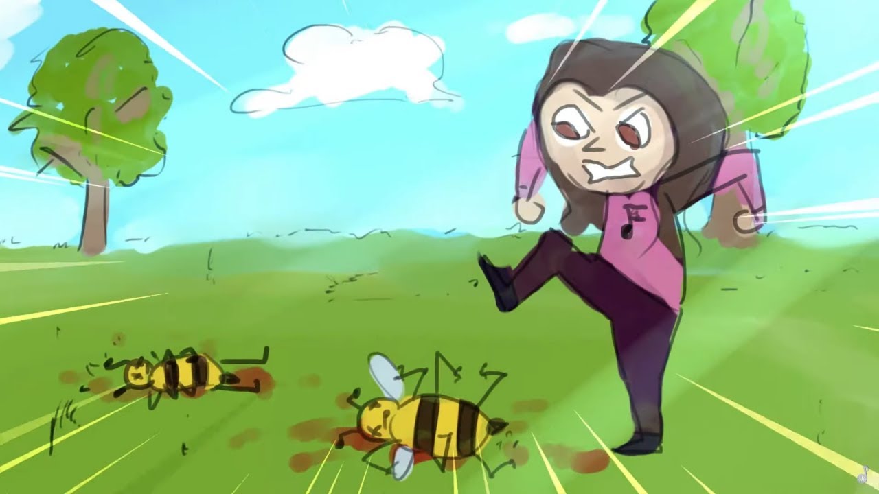 i used to step on bees when i was a kid :( - YouTube