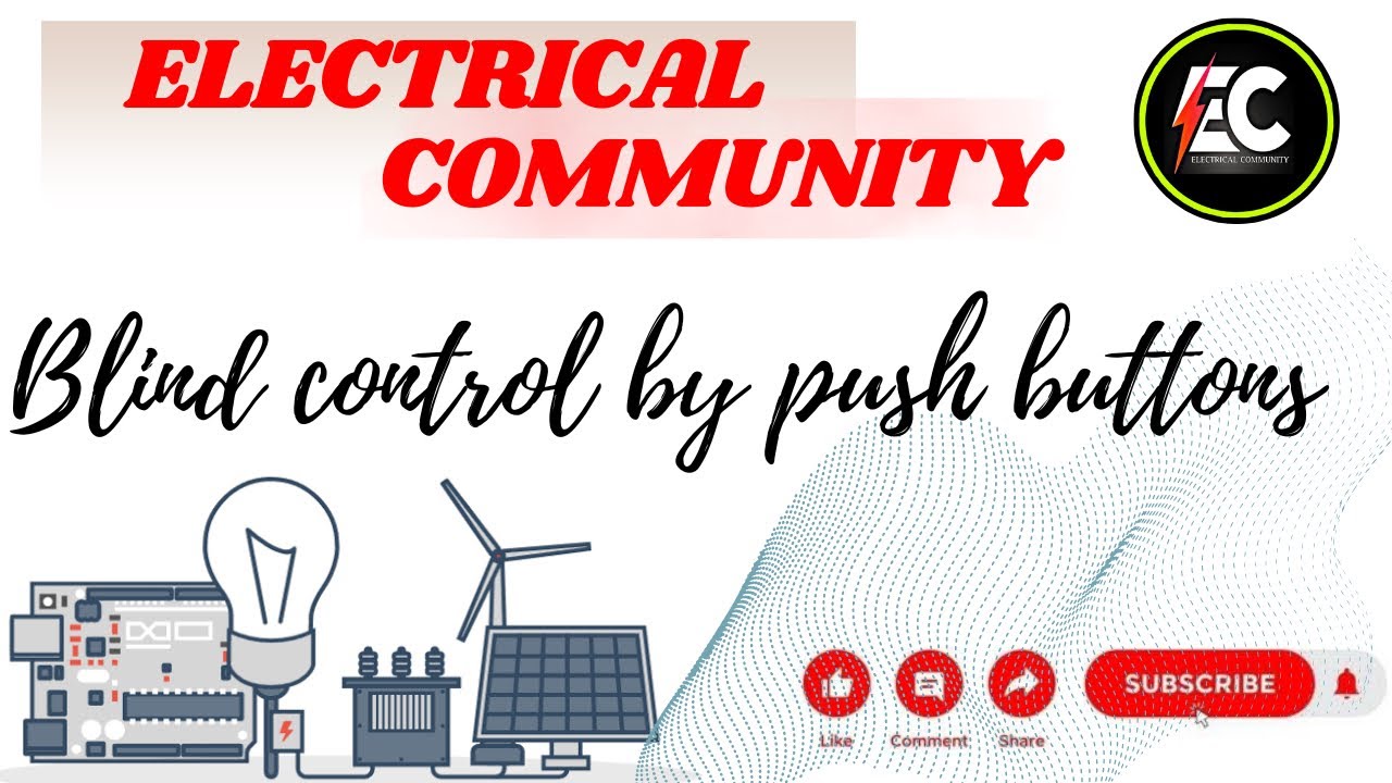 Blind control by push buttons, Home automation, knx, smart building ...
