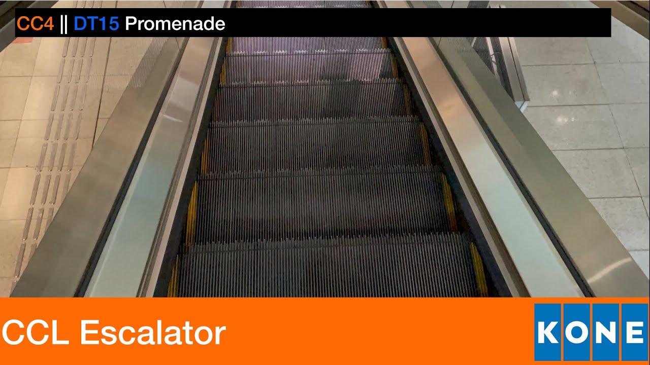 Promenade MRT Station || Kone Escalator (CCL Escalator) - YouTube