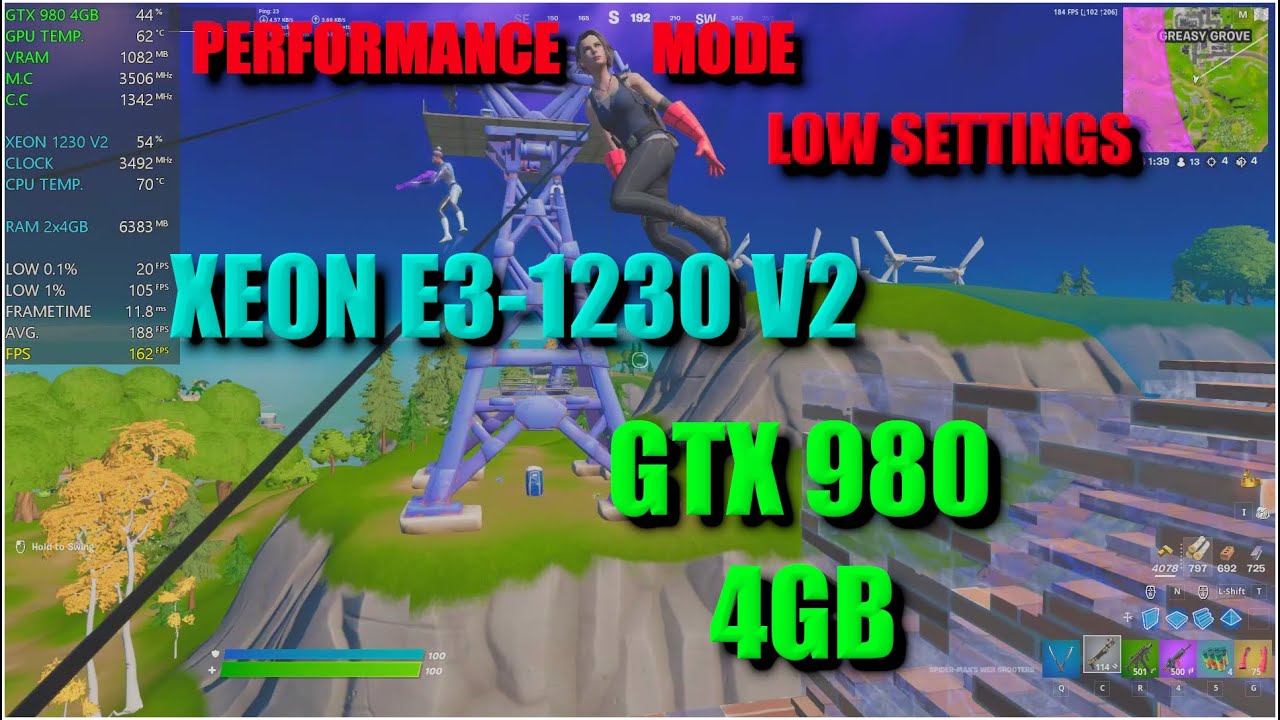 FORTNITE-Ch3-S1-Intel Xeon E3-1230 V2-Gtx 980 4GB-8Gb Ram@1080p ...