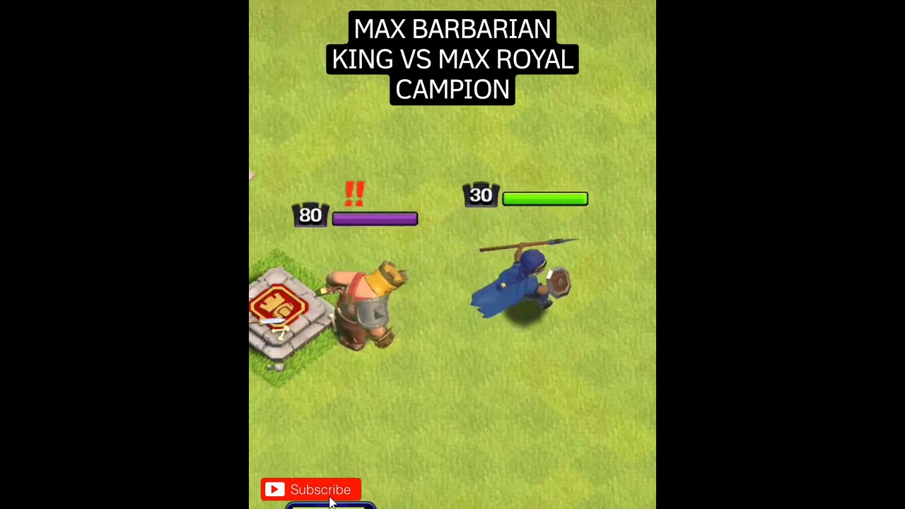 MAX BARBARIAN KING VS MAX ROYAL CAMPION COC INDONESIA 2022 | CLASH OF ...