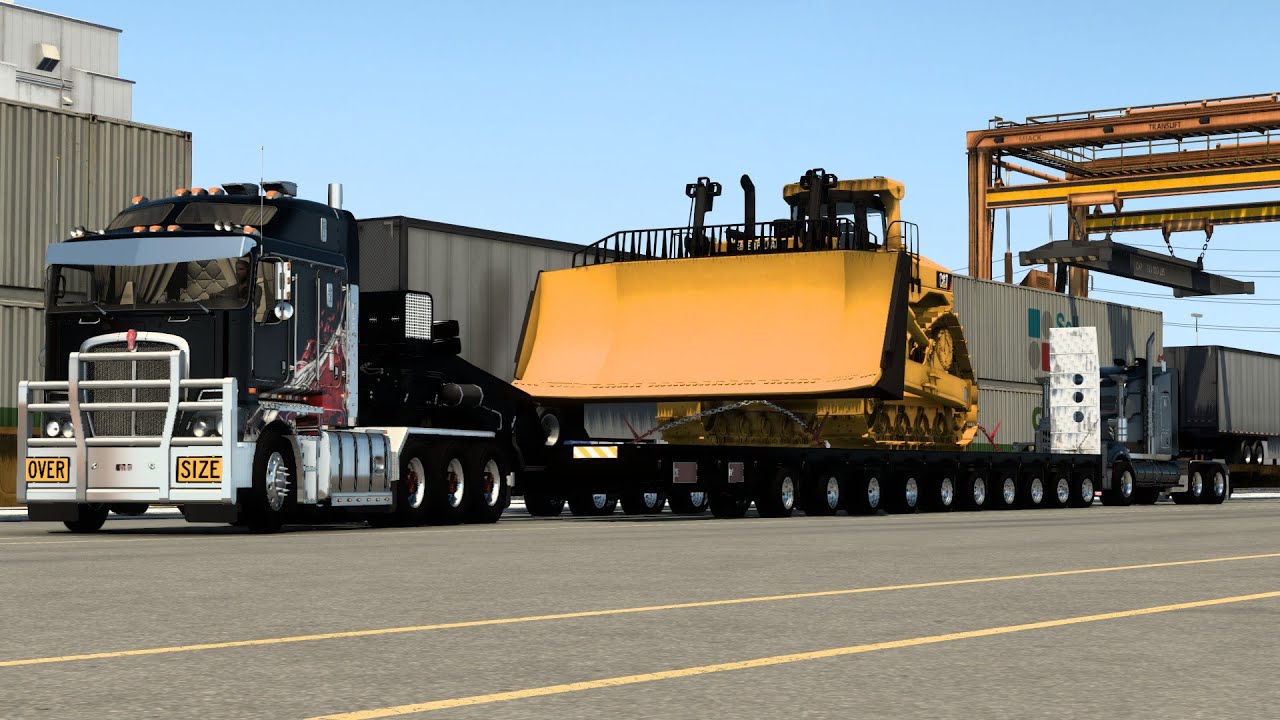 American Truck Simulator Kenworth K200 Drake Platform PT 1 - YouTube