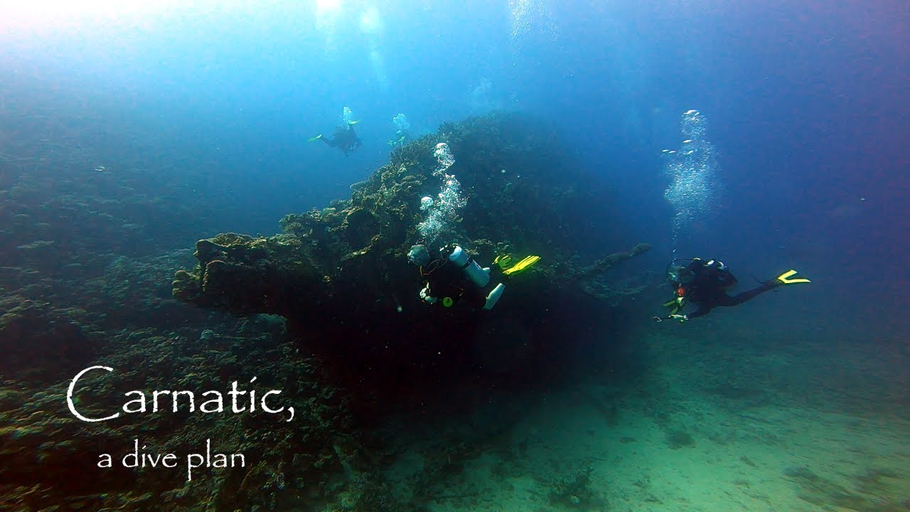 Carnatic wreck at Abu Nuhas Red Sea scuba diving plan - YouTube