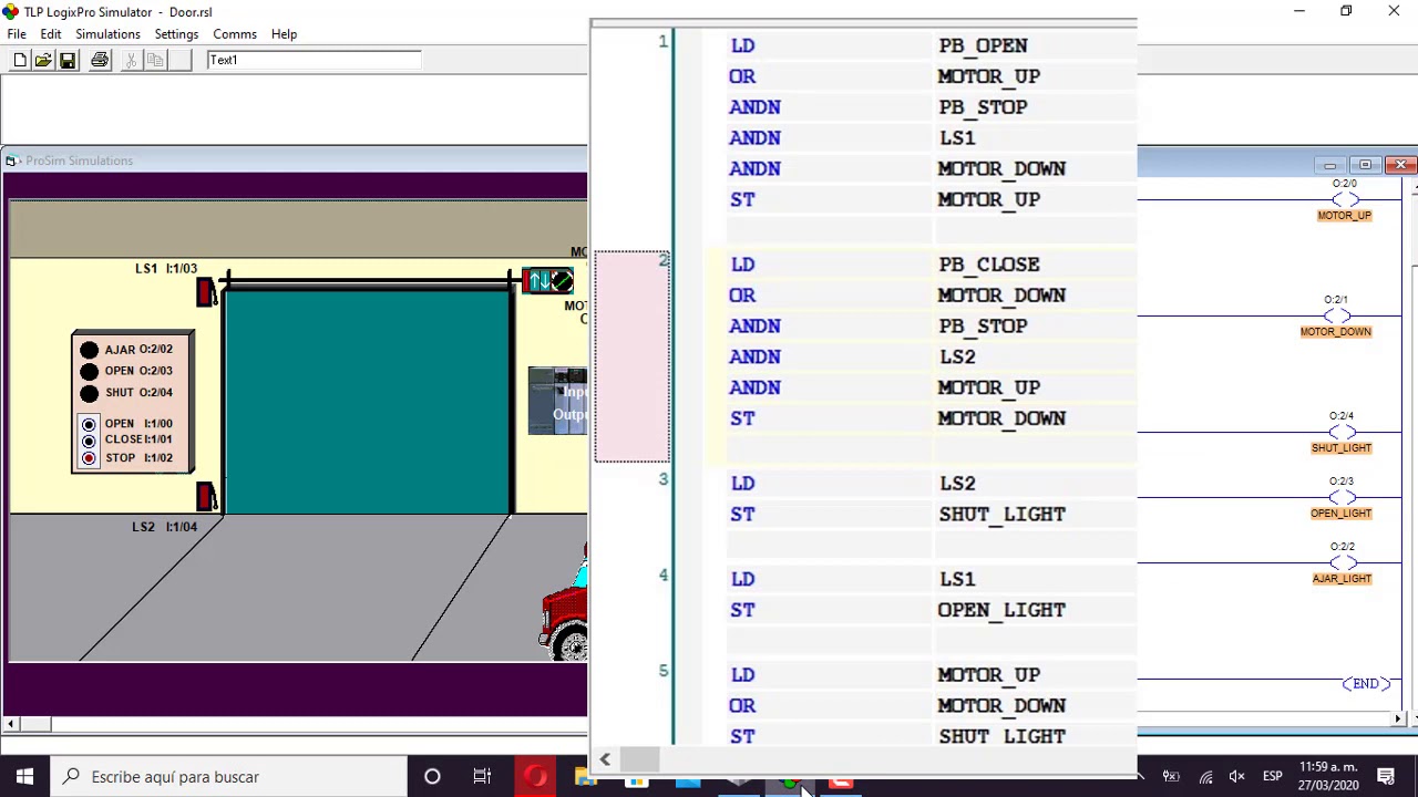 06 - Door simulator con Lista de Instrucciones (IL) - YouTube