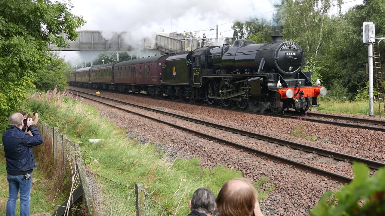 Black 5 44871 at Brunstane 25/8/19 - YouTube