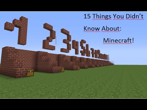 15 Things You Didn't Know About Minecraft! - YouTube