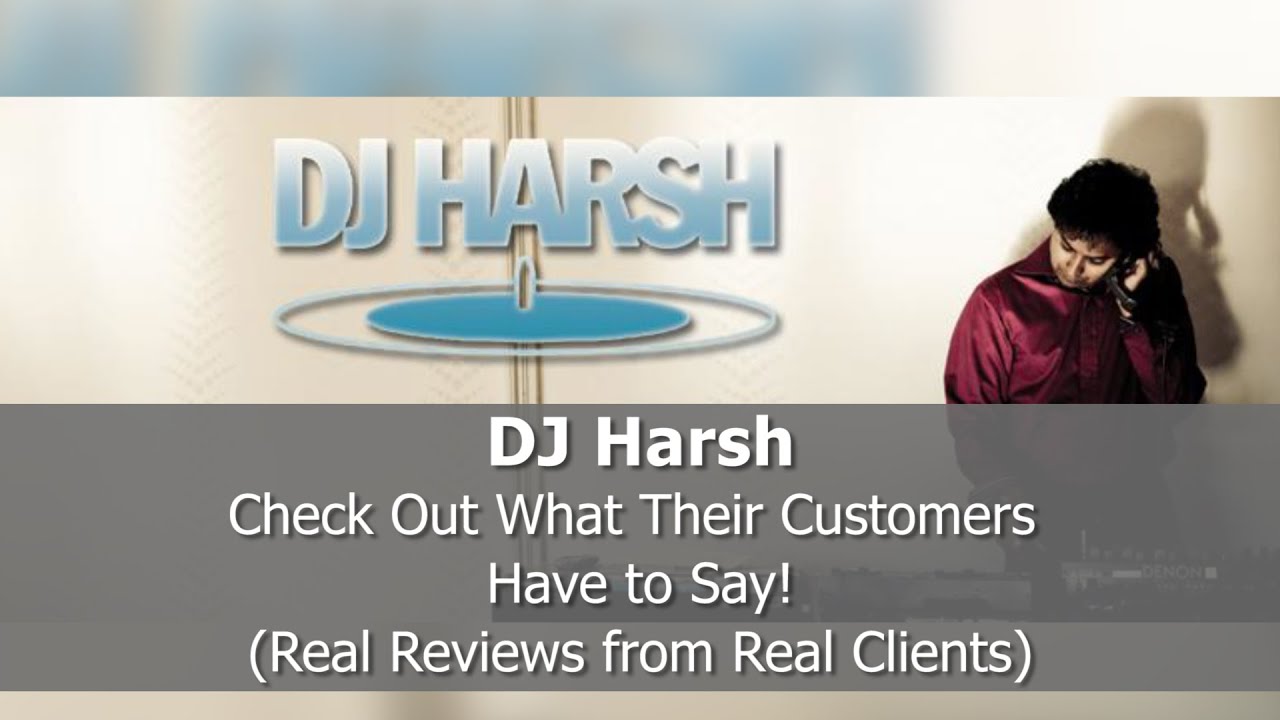 Best Wedding DJ Reviews! - DJ Harsh - Chicago, IL - REVIEWS - YouTube