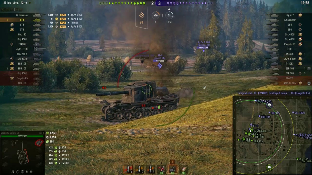 WoT CT 1.7.1 ST2 Game - YouTube