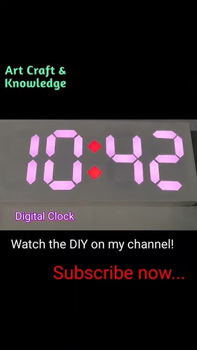 Arduino LED Clock | Arduino Projects | DIY Arduino Clock using ...