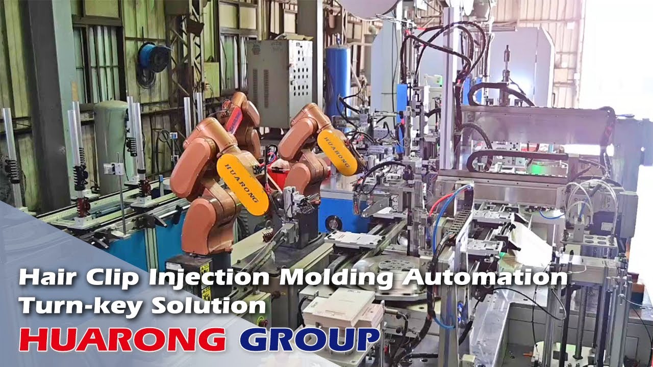 Automated Hair Clip Production With Injection Molding | Huarong - YouTube
