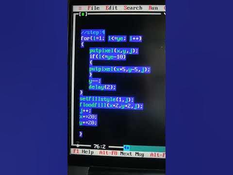 graphics program in C language !! graphics.h !! Border Draw !! status ️ !! #coding #shorts - YouTube