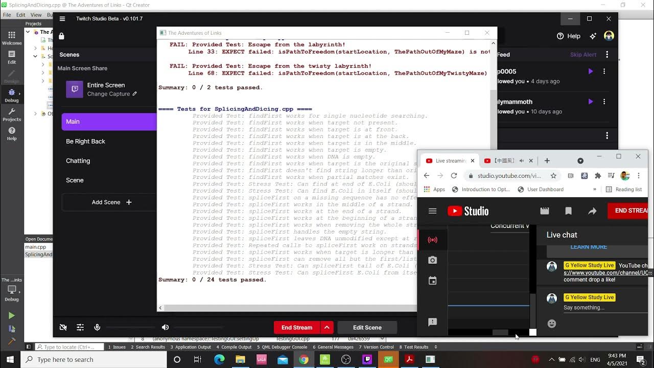 [Study stream live] The adventure of links, Assignment 8, Q2 , Stanford CS106B, Part 44 - YouTube