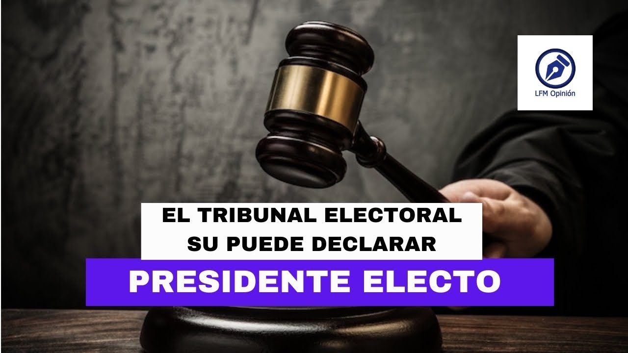 El Tribunal Electoral sí puede declarar presidente electo - YouTube