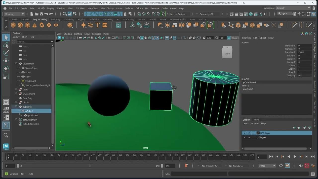 Intro to Maya 08 - Layers, Selecting Verts, Menu Sets - YouTube