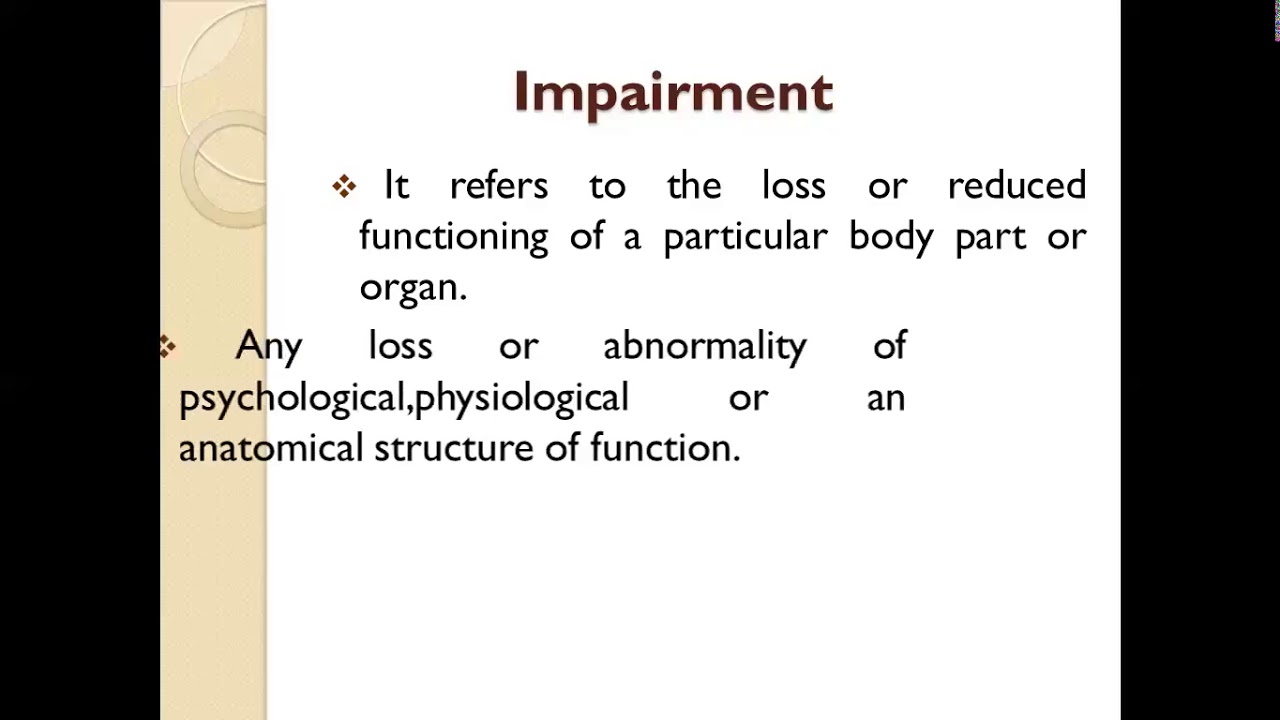 Classification of Disability by Aafiya Hamid - YouTube