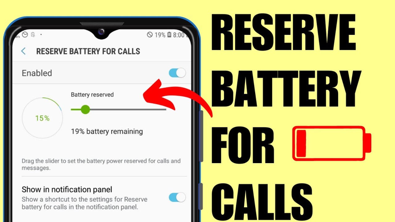 Reserve battery for calls | s power planning in samsung kya hota hai ...