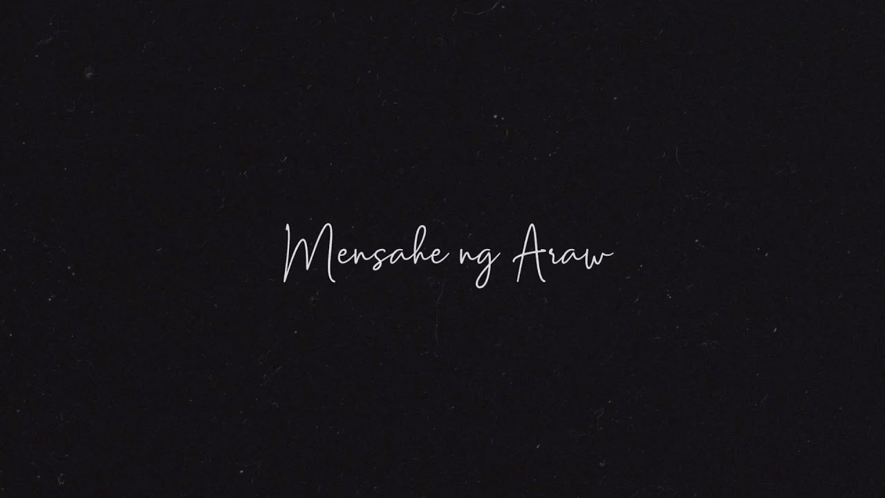 mensahe ng araw // raven aviso - YouTube