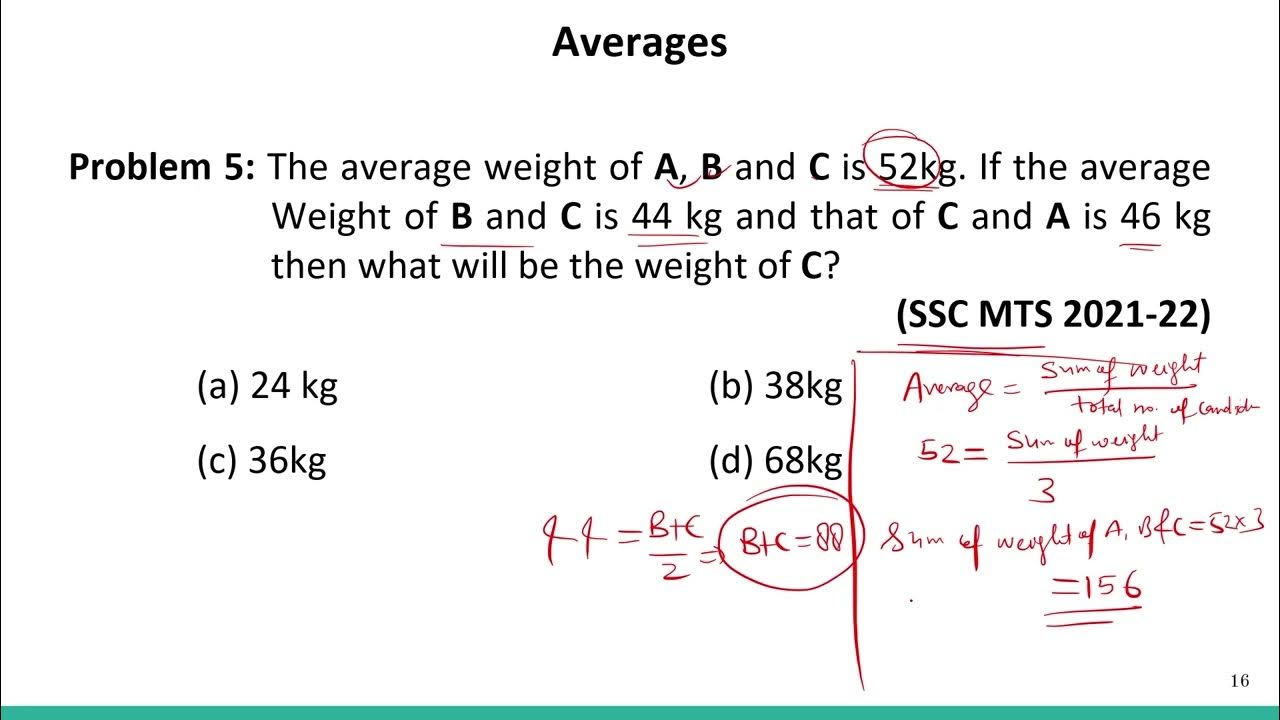 Averages: Diverse Problem Solving #SATHEE_RRB #swayamprabha - YouTube